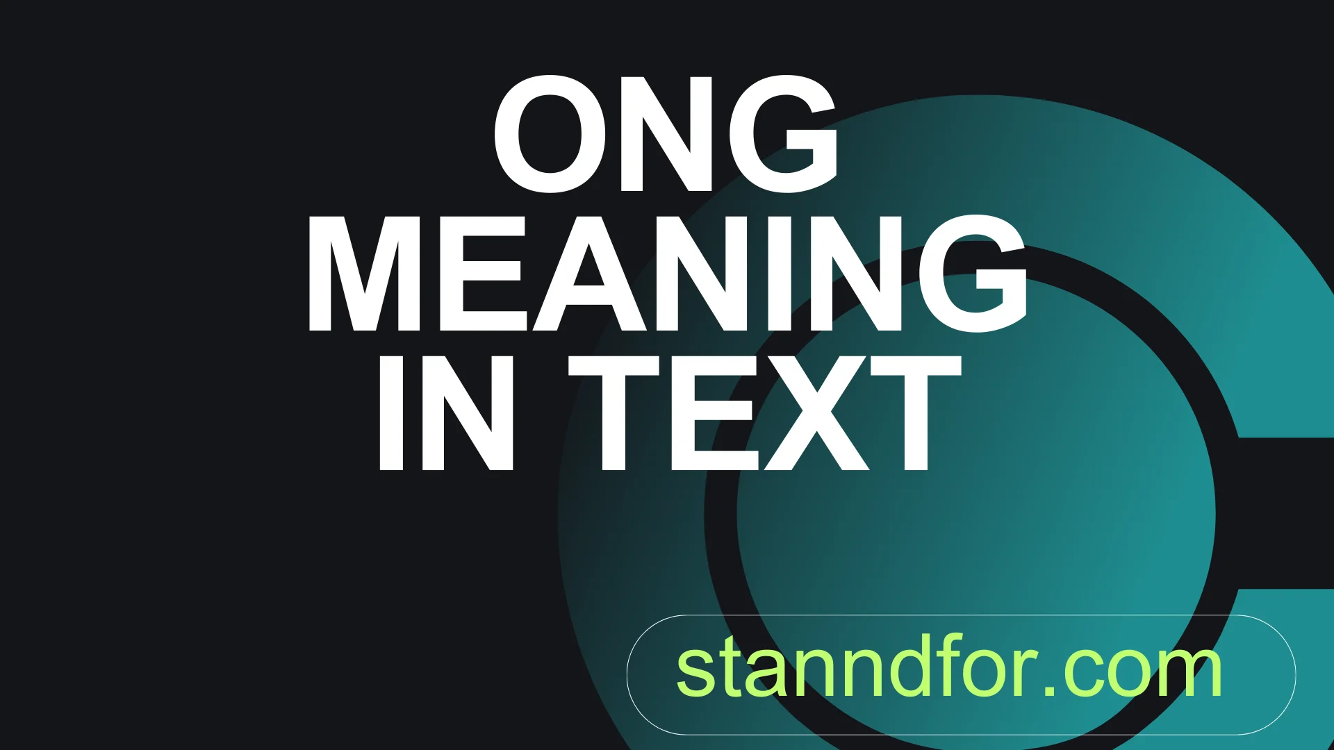 Ong Meaning in Chat: What It Really Means and How to Reply