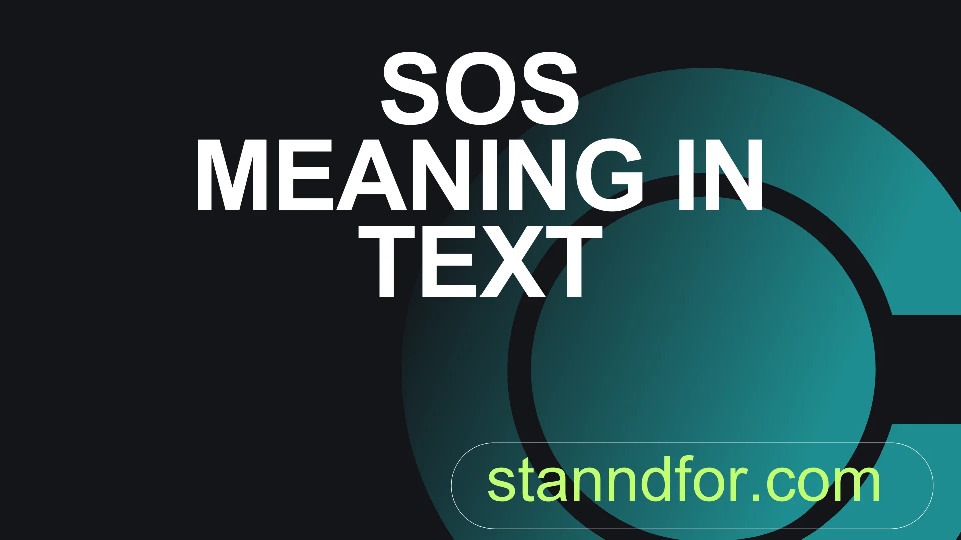 SOS Meaning in Text Messages: Definition, Origin, and Modern Slang Use